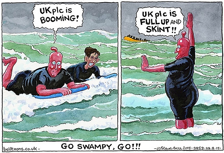 Steve Bell cartoon from the Guardian | Passing Time